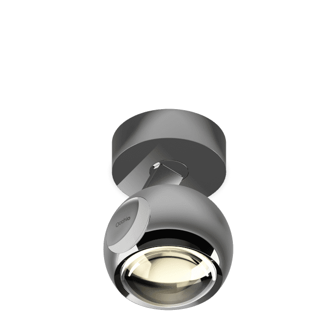 Occhio - io 3d pico wall up glossy chrome with adapter ring 18W 2700K